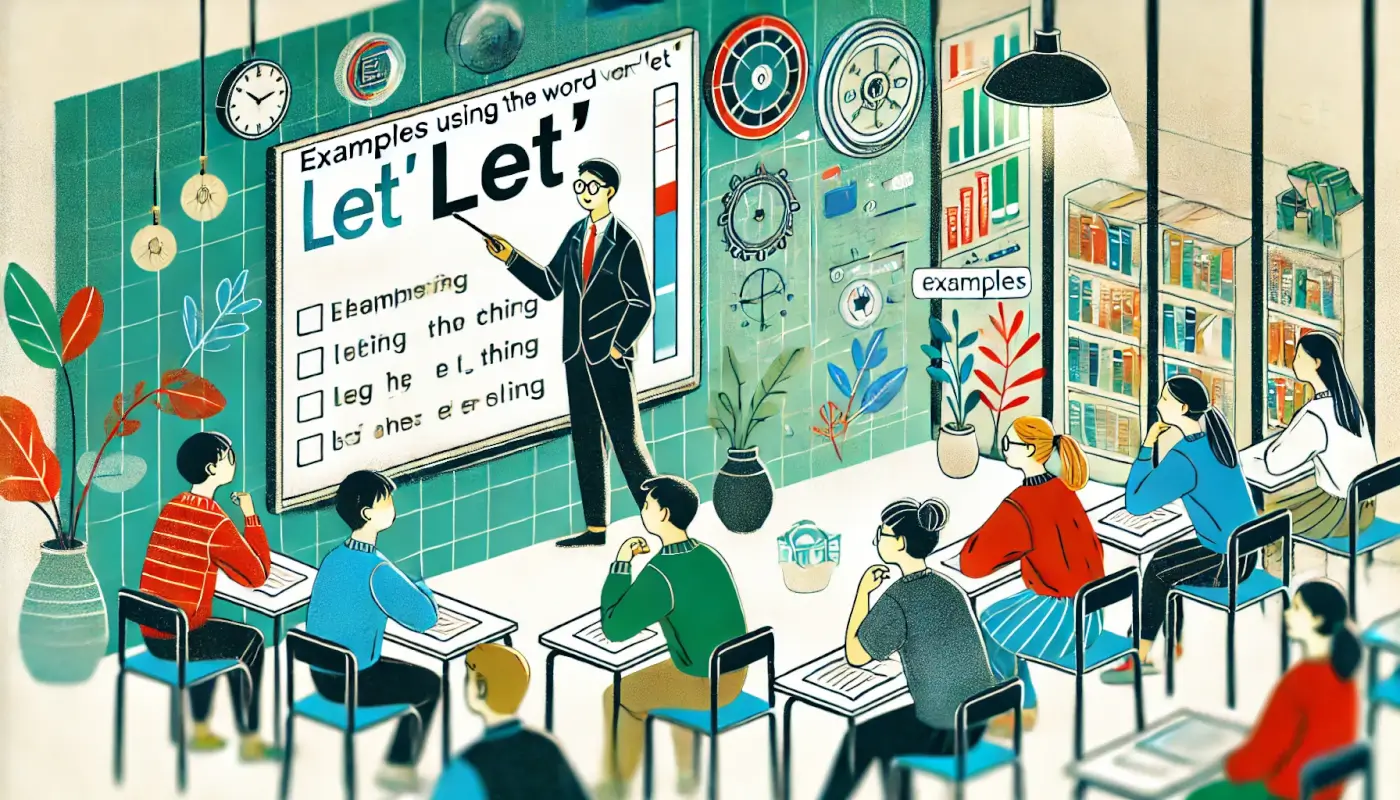 中学生向けの「let」を使った例文集｜例文マスター